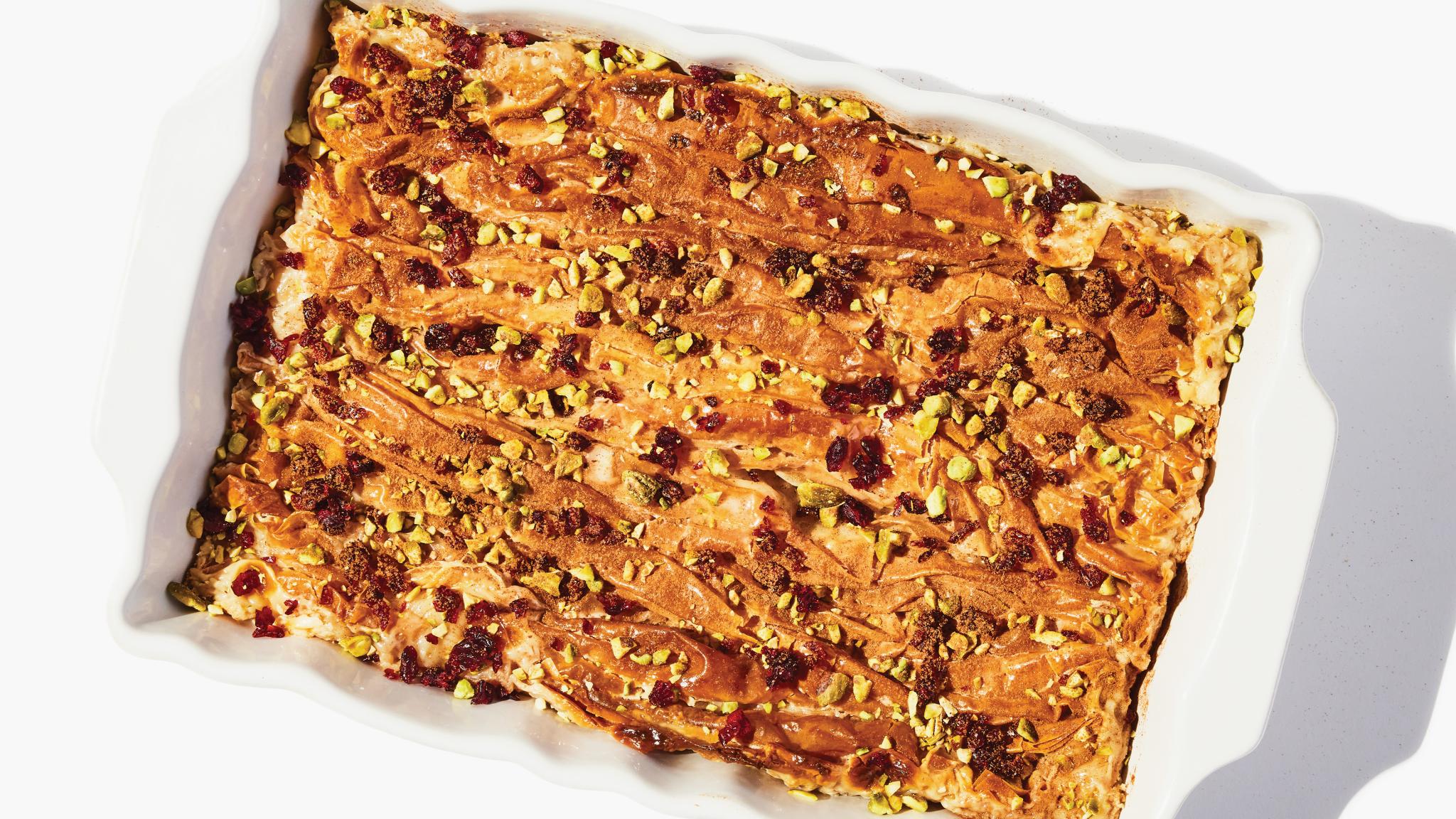 Phyllo Milk Pie With Pistachios And Cranberries Recipe Thanksgiving Publix Super Markets
